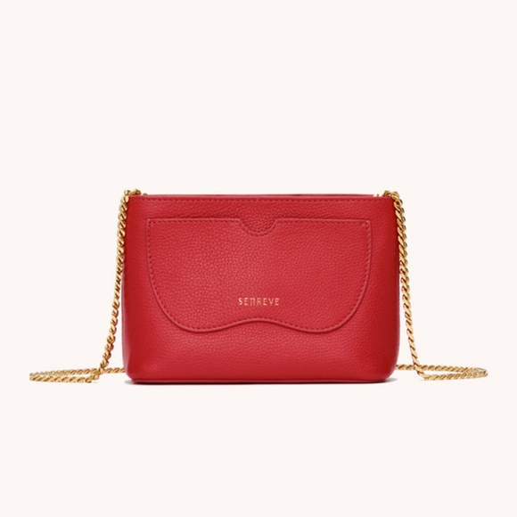 Senreve | Bags | Senreve Mini Atlas Pochette Color Cherry | Poshmark